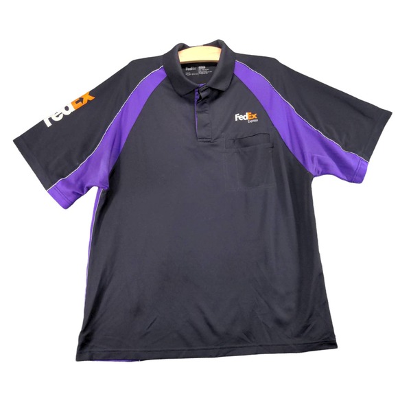 FedEx | Shirts | Fedex Express Stan Herman Short Sleeve Polo Shirt Size ...